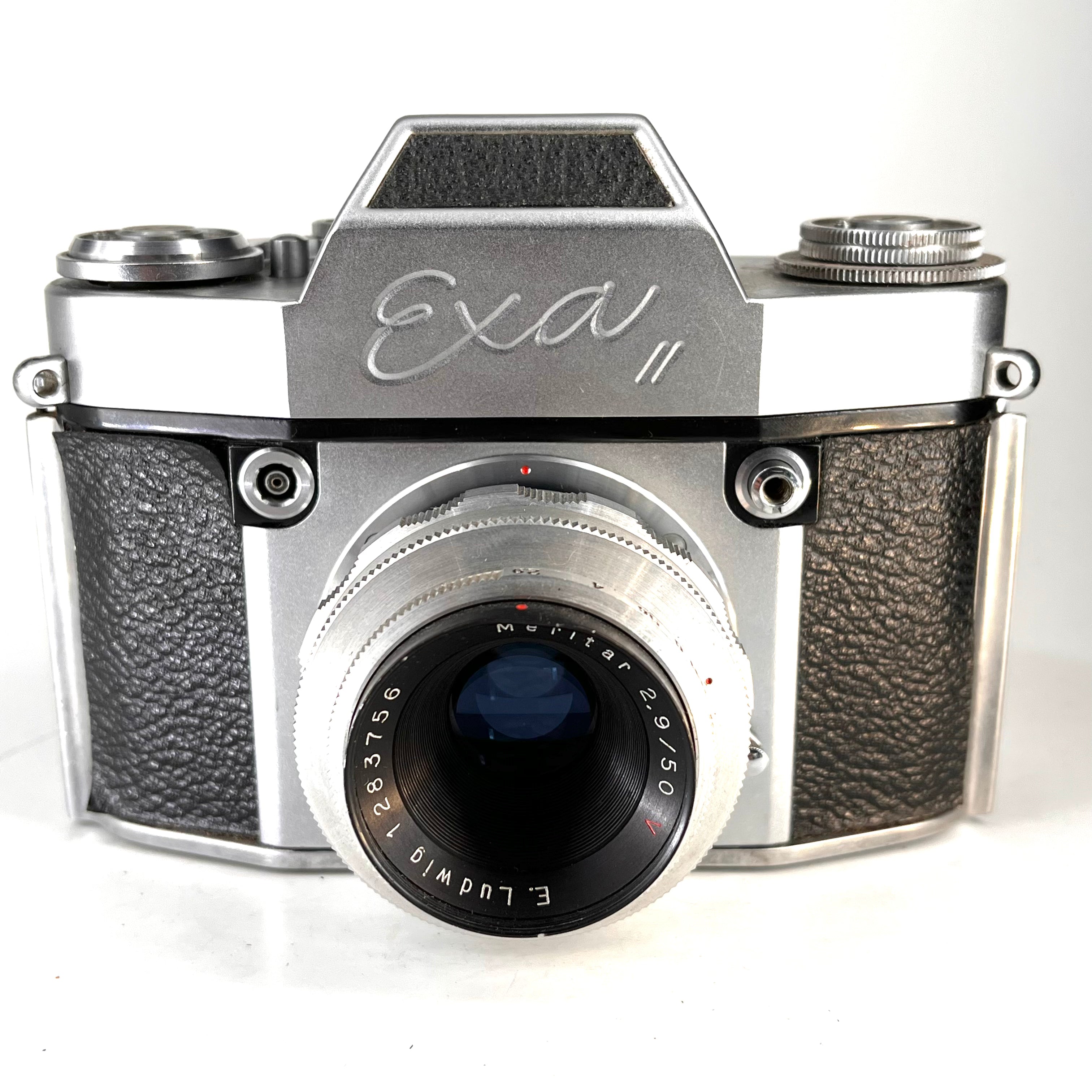 EXA ii rangefinder Meritar 50mm f2.9 – TheVintageLensGuy